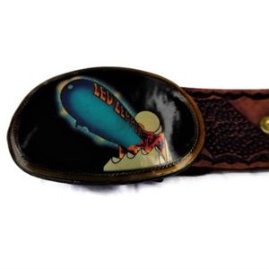 led zeppelin | Accessories | Led Zeppelin Leather Belt Buckle Original ...